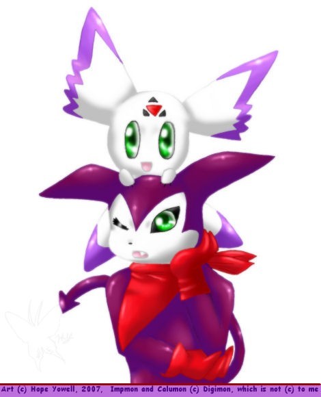 Impmon and Calumon by ItazuraButterfly - Fanart Central